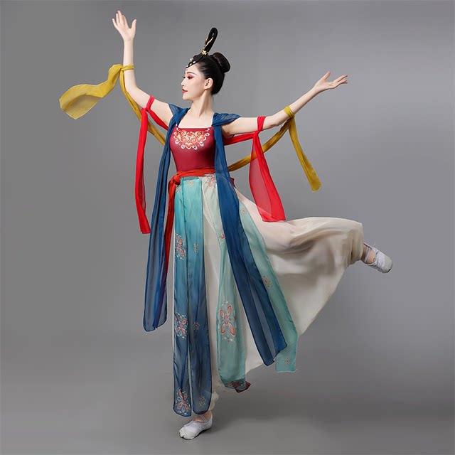 Complete set of Dunhuang Jiyue Feitian dance costumes, meeting Hu Xuan ...