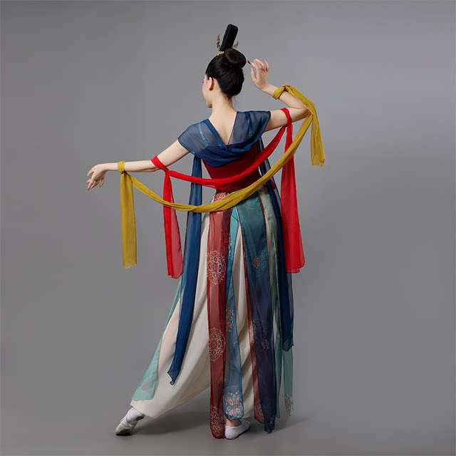 Complete set of Dunhuang Jiyue Feitian dance costumes, meeting Hu Xuan ...