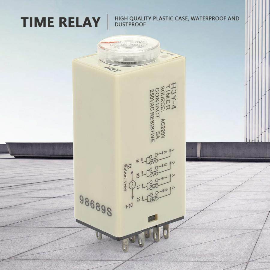 H3Y-4 AC Time Relay 220V 5A Power On off Delay Timer Relay 0_虎窝淘