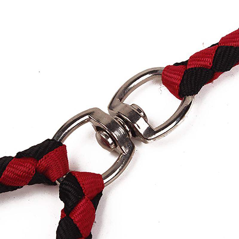 2 Way Braided Nylon Dual Dog Leash Double Lead Rope Durable_虎窝淘
