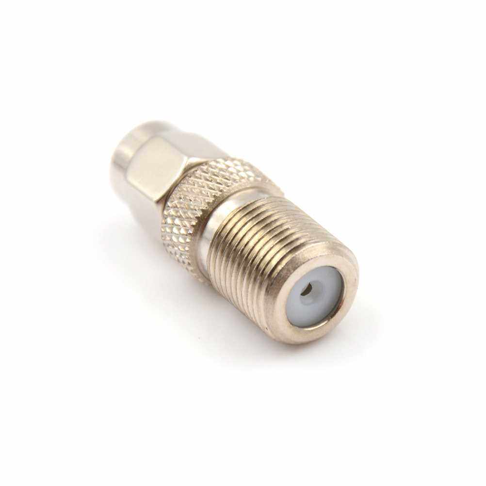 F Type Female to SMA Male Plug Coaxial Adapter Connector Sil_虎窝淘