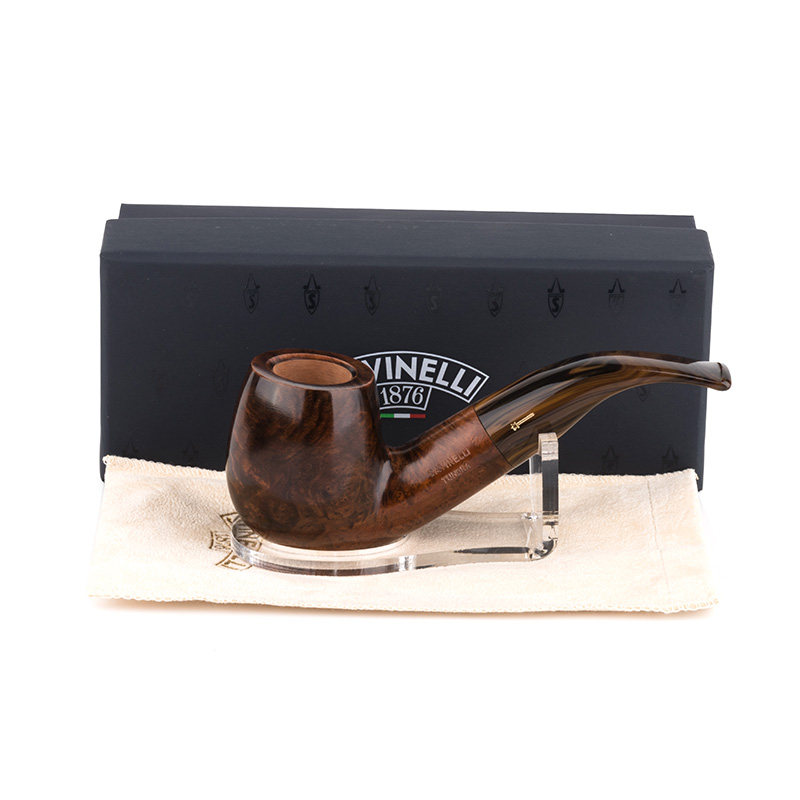 沙芬SAVINELLI苔原石楠木烟斗677大号弯型男士意大利进口粮斗草_虎窝淘