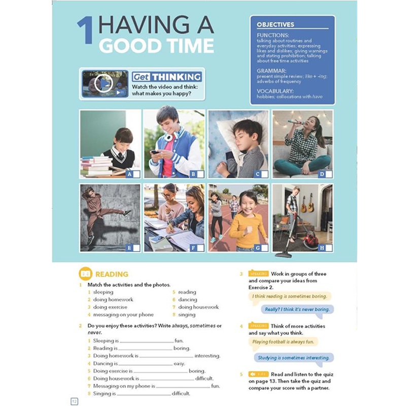 Think第二版外研思辨英语青少版国内点读版入门级/1/2/3/4AB册初高中核心素养提升综合性英语教材_虎窝淘