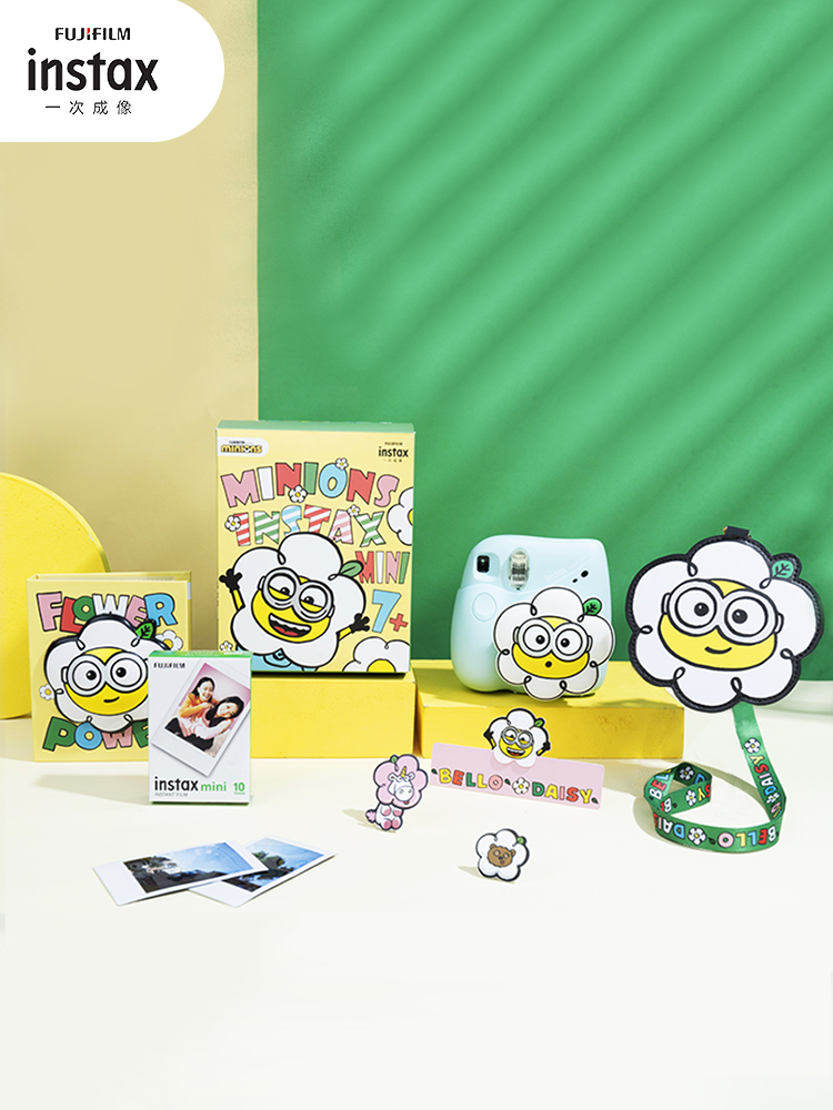 富士instax拍立得相机白边卡通迷你相纸mini7/7c/7s/8/9/11/12/2_虎窝淘