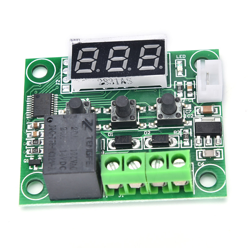 DC 12V LED Thermostat Temperature Control Switch Module XH-W_虎窝淘
