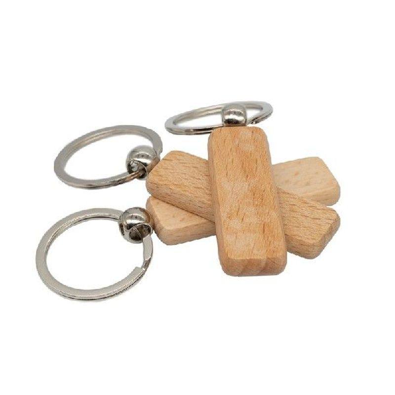 Wood Engraving Blanks Rectangle Blank Wooden Key Chain Wood_虎窝淘