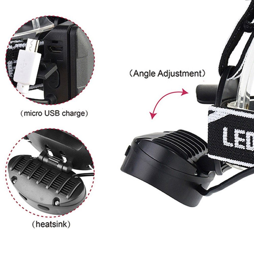 ZK20 Inductive Body Motion IR Sensor LED Head Lamp Light 4*_虎窝淘