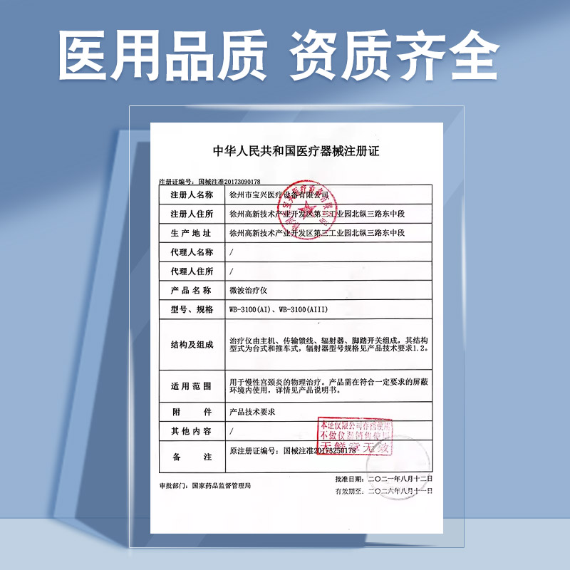 宝兴医用微波治疗仪WB-3100AI型宫颈妇科炎症家用热疗理疗器YS_虎窝淘