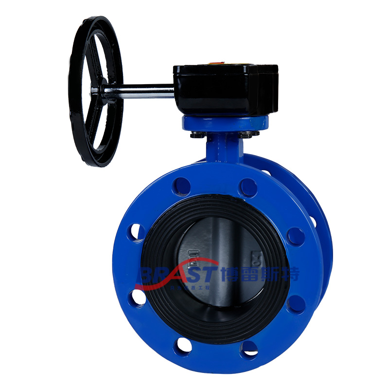 K涡轮法兰蝶阀 D341XP-10/16Q球墨体 304/QT450板 EPDM国标保压_虎窝淘