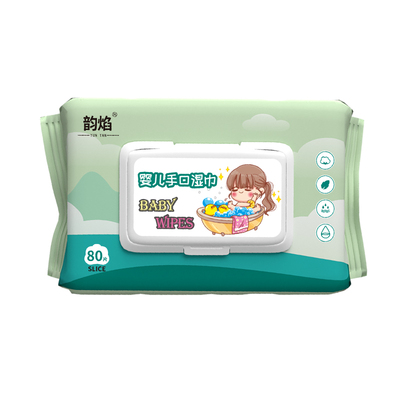 韵焰湿巾婴幼儿手口日常清洁护理家用常备带盖湿巾家庭装