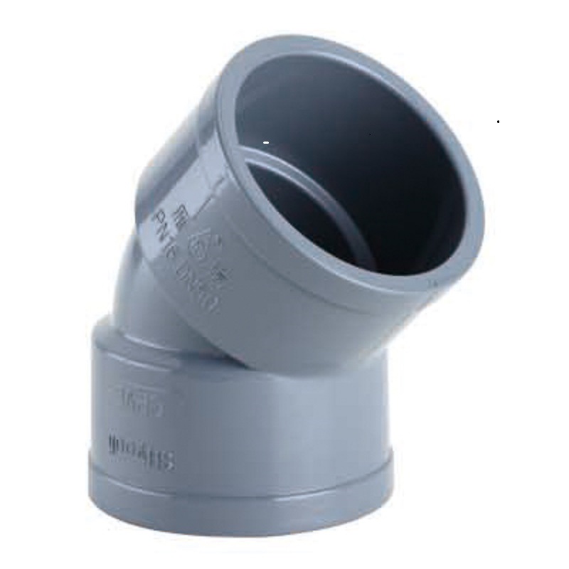 上海佑利雁荡 PVC45度弯头/UPVC半弯给水化工级耐酸碱湖北武汉_虎窝淘