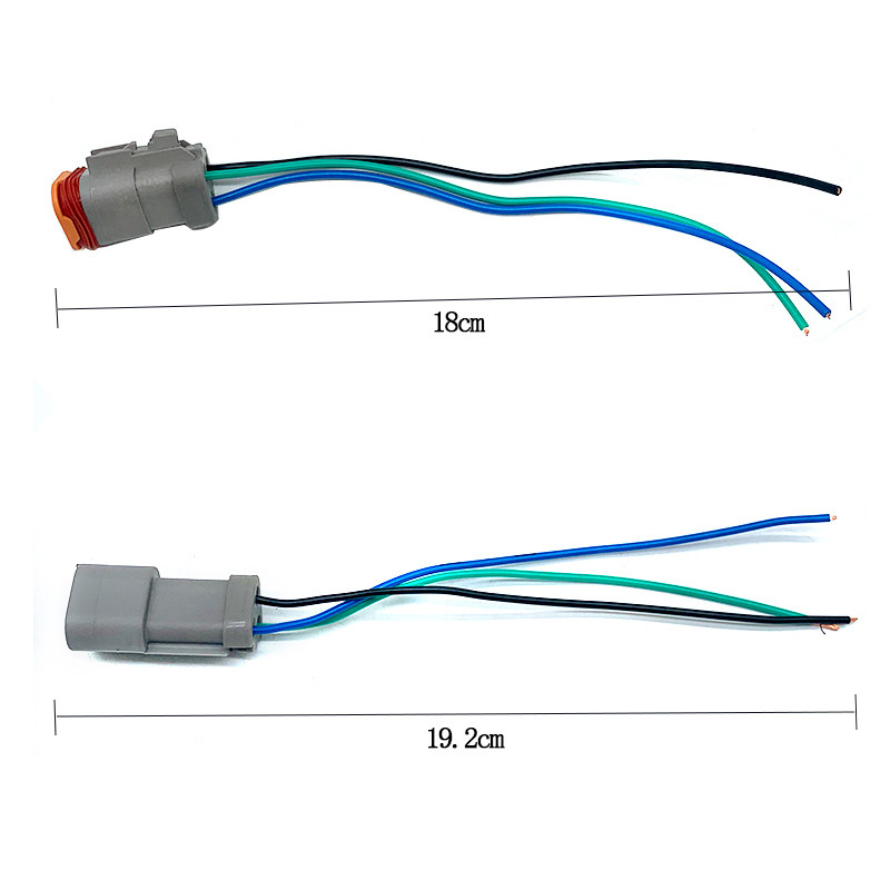 德驰连接器DT04-2P汽车防水接插件德驰DT06-2S对接线束公母插头连_虎窝淘
