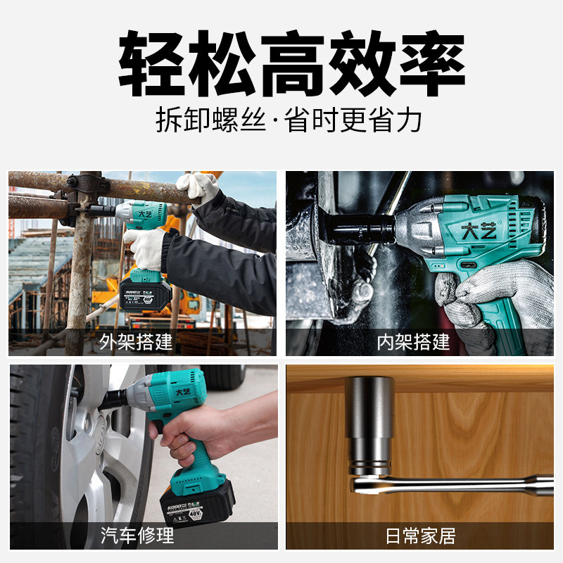 电动扳手套筒全套加长风炮8/14/22/24mm六角套筒头电板子套头工具_虎窝淘