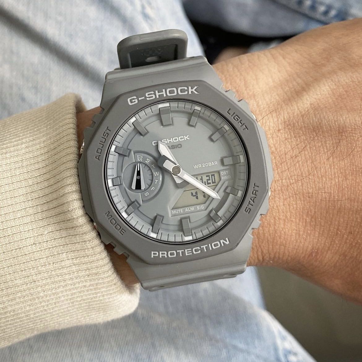 卡西欧农家橡树黑武士GA-2100-1A1/2110ET冰韧SKE运动防水手表男_虎窝淘