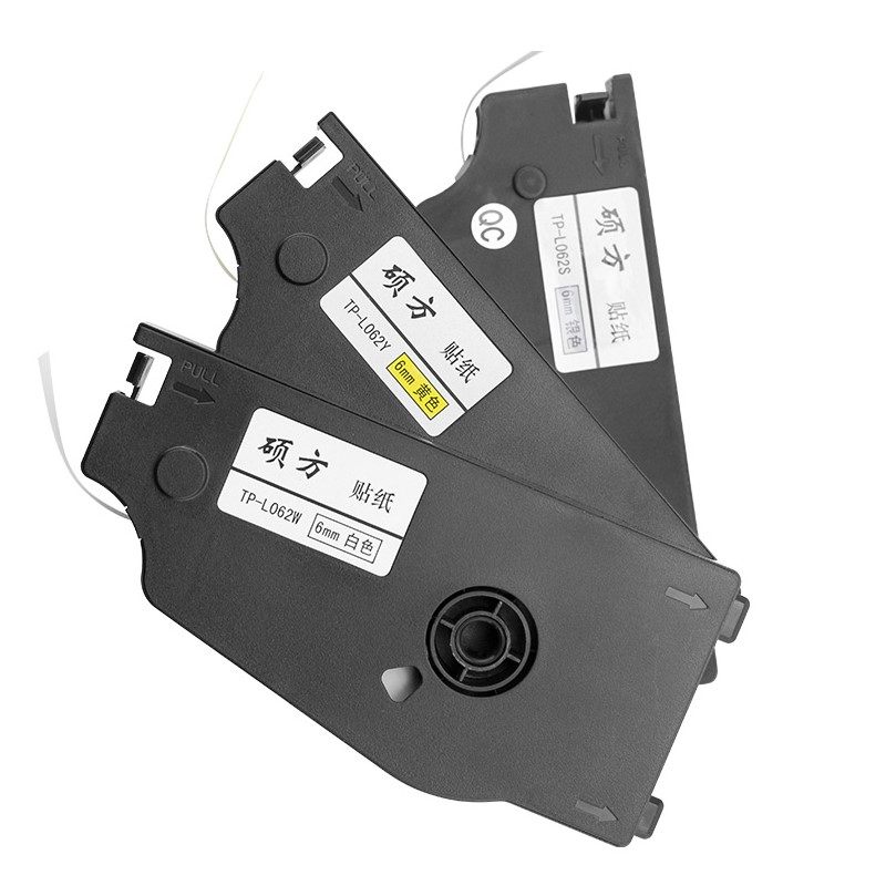 硕方线号机TP76/TP70不干胶贴纸 tp86/tp80白色/黄色标签纸9/12mm_虎窝淘