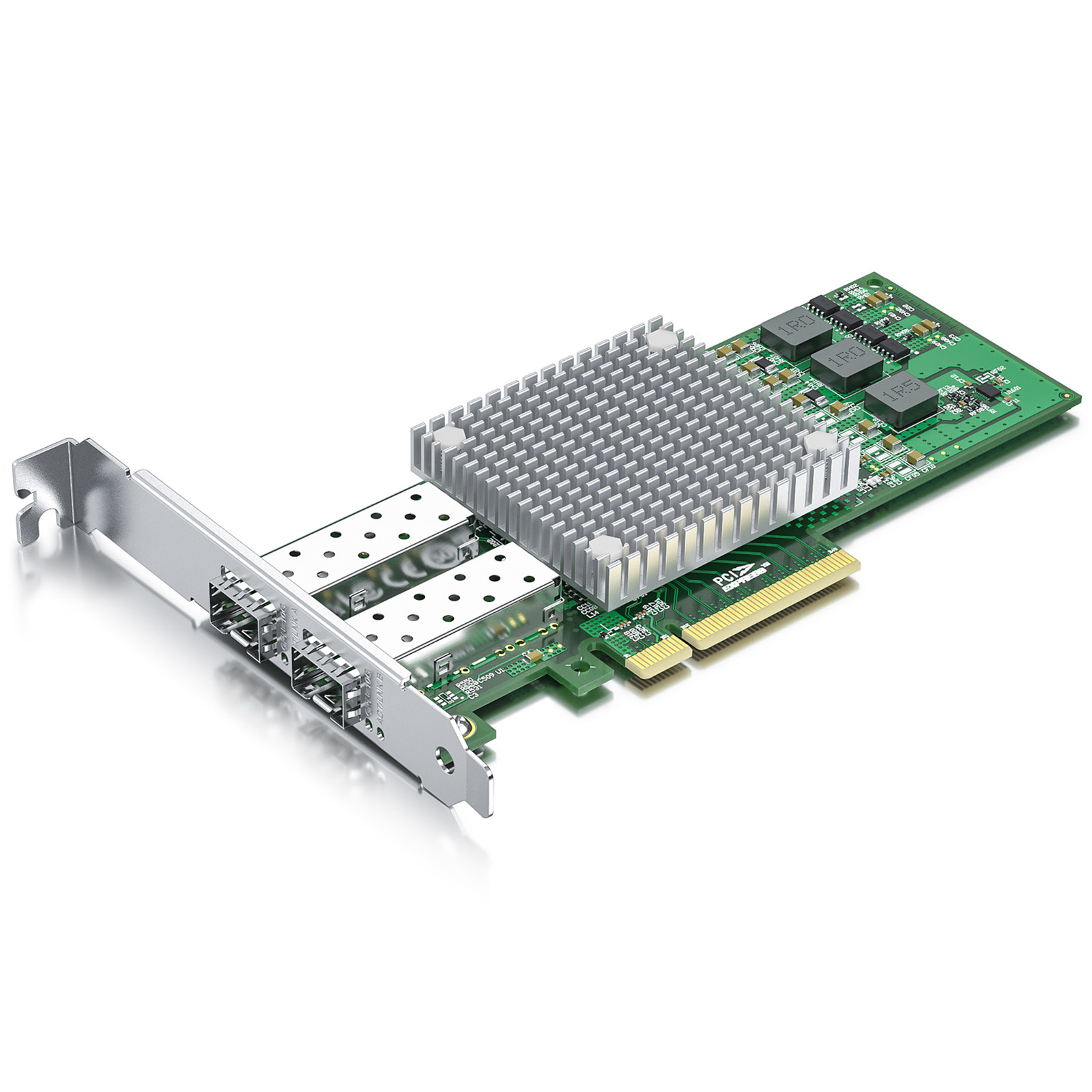 万兆博通网卡BCM 57810S双口服务器光纤网卡PCI-E X8 SFP+接口_虎窝淘