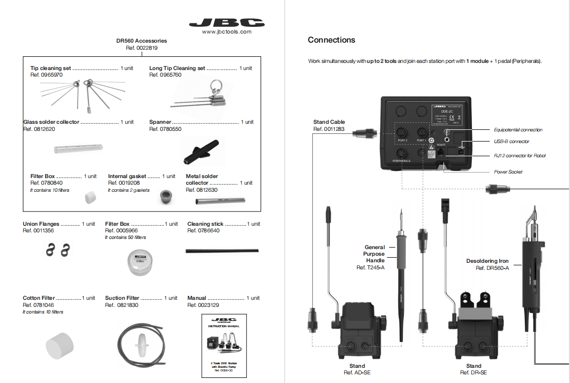 JBC DDSE-2QC工作站带电动马达DDU返修焊台烙铁AM120A镊子_虎窝淘