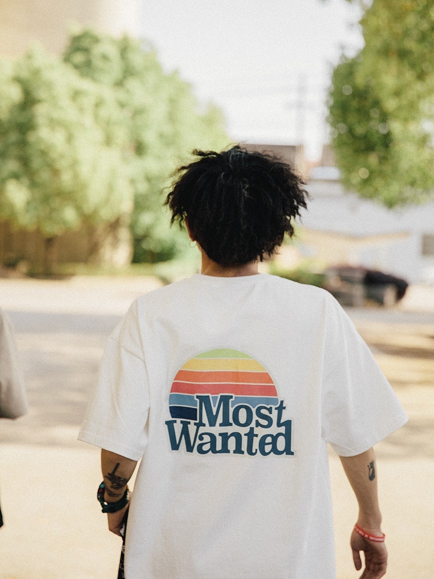 Mostwantedlab彩虹印花宽松落肩夏季薄情侣男女潮流短袖t恤MWTD_虎窝淘