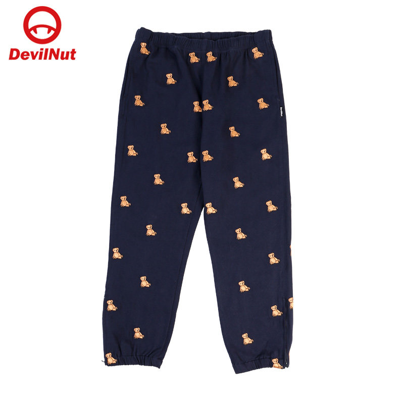 DEVIL NUT潮牌恶魔秋冬秋季新款男女情侣宽松卫裤童梦失魂 ATY_虎窝淘