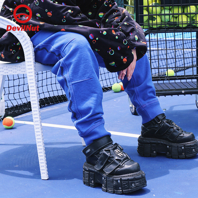 DEVIL NUT潮牌恶魔 21秋冬男女情侣休闲日式卫裤体育 ATO_虎窝淘