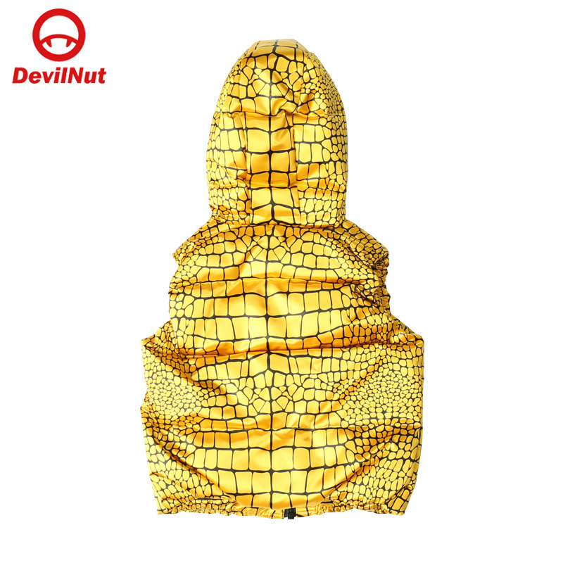 DEVIL NUT潮牌恶魔潮童装保暖羽绒马甲迷彩休闲时尚新ASV KIDS_虎窝淘