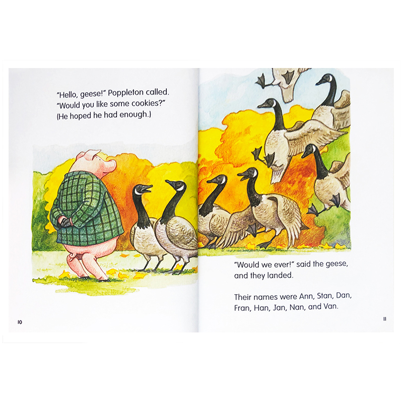 英文原版Poppleton in Fall小猪波普尔顿Scholastic学乐大树姐妹篇橡树系列An Acorn儿童英语课外阅读读物章节桥梁书 ...