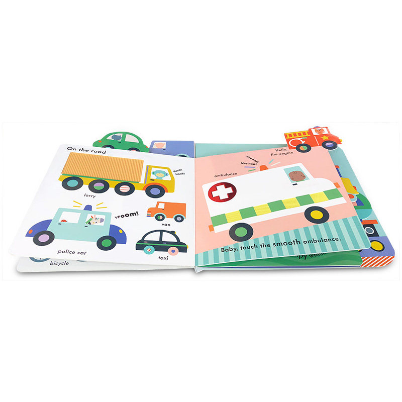 英文原版Baby Touch: Beep! Beep! Tab Book宝宝大开本纸板书触摸书多元认知开拓思维启蒙 3-6岁亲子共读读物撕不烂 ...