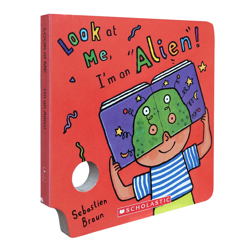 送音频小火箭点读英文原版绘本 Look At Me book I'm an Alien!外星人面具儿童趣味吴敏兰推荐书单1-6岁游戏互动益智早 ...