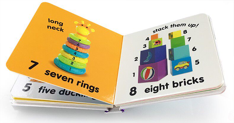 英文原版进口绘本 Numbers(Baby Touch and Feel)数字123数学认知早教幼儿学前儿童启蒙纸板书触摸书亲子图书宝宝触摸书_虎窝淘