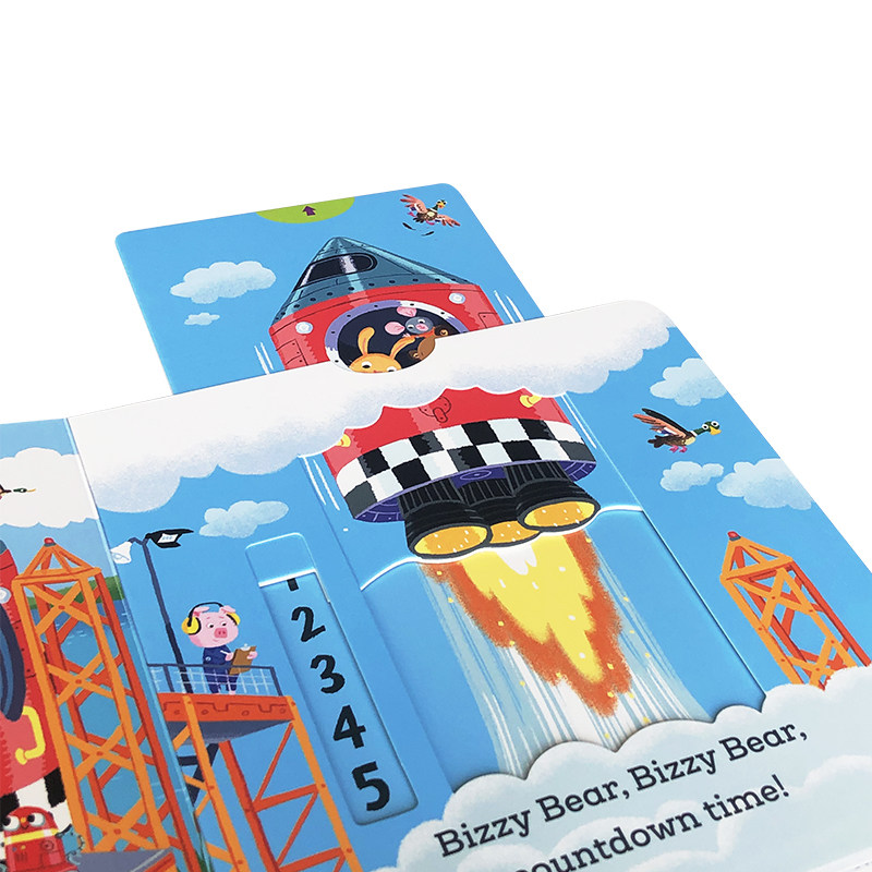 【送音频】新版小熊很忙第一辑5册全套 Bizzy Bear交通工具英文原版系列绘本Space Rocket太空火箭火车赛车手救护车机关操作纸板书_虎窝淘