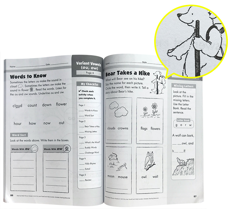 英文原版Week-by-Week Phonics Packets PBK帮助孩子学习发音技巧少儿英语自然拼读Scholastic学习教材练习册 ...
