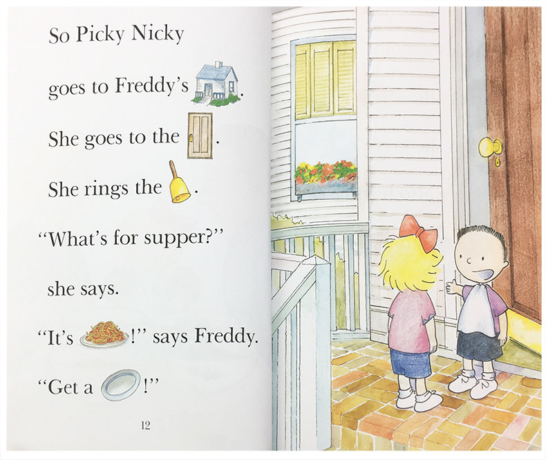 送音频英文原版绘本Picky Nicky挑食的尼吉汪培珽1一阶段私房书单All Aboard Reading Penguin Group ...