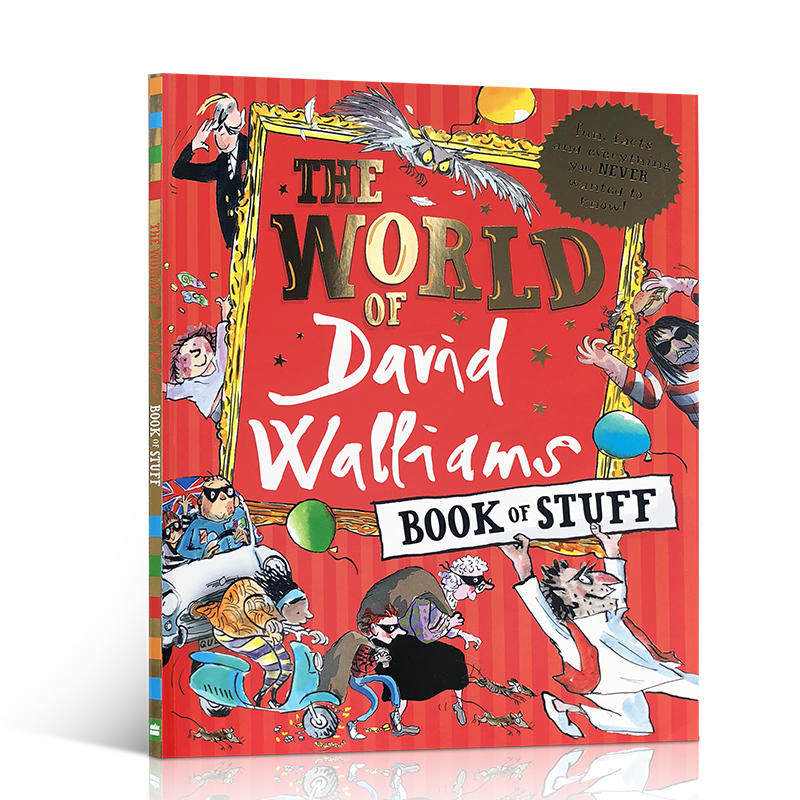 英文原版 The World of David Walliams Book of Stuff大卫的世界彩色插图儿童课外阅读 David ...