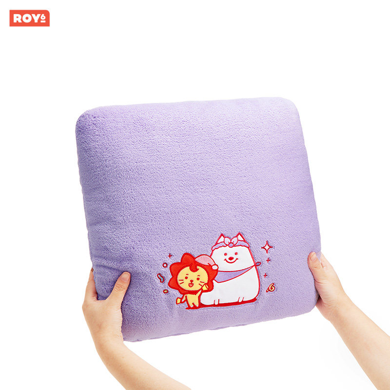 ROY6莱阳抱枕 PAJAMA PARTY系列毛绒玩偶沙发靠垫 LINE FRIENDS_虎窝淘