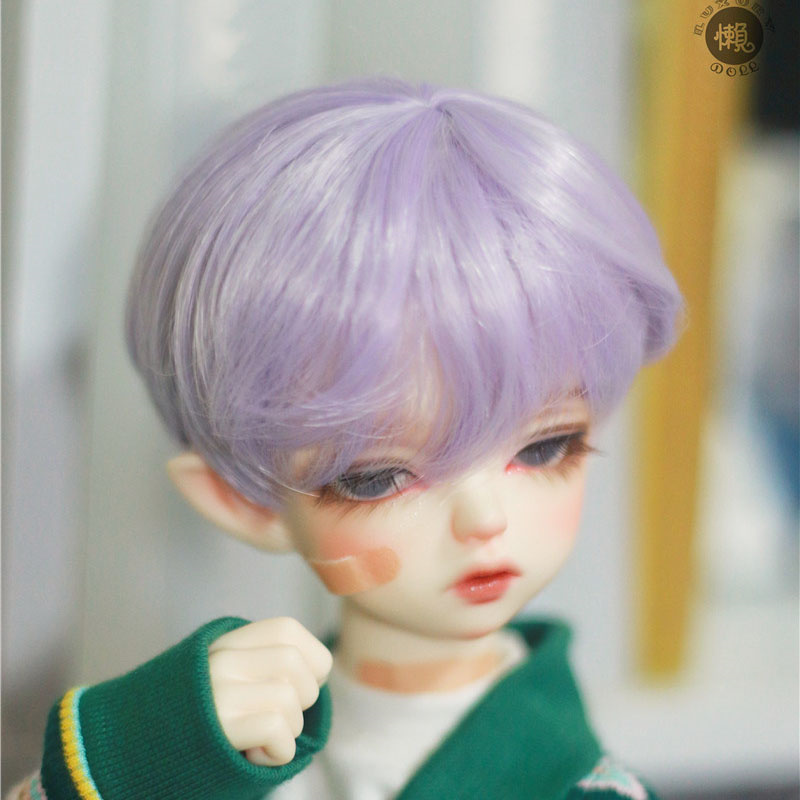 懒娃小铺bjd假发6 4 3分大叔sd人偶男娃日常服帖短头发-正太毛-棕_虎窝淘