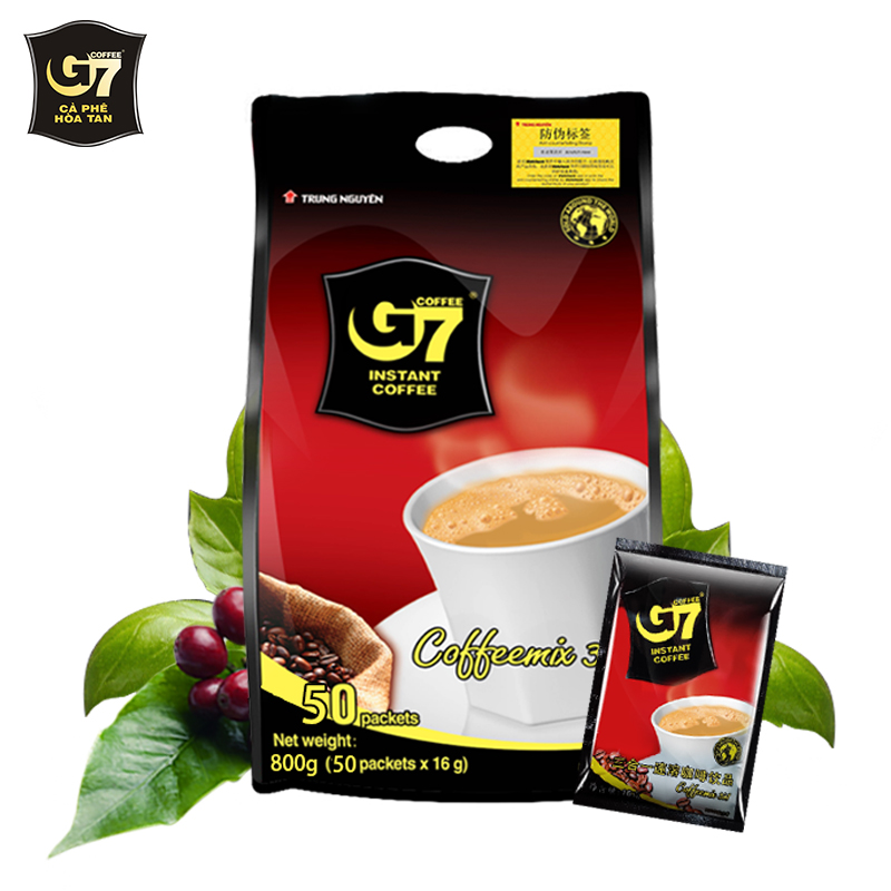 越南中原G7咖啡三合一即溶咖啡粉速溶咖啡800g/袋装_虎窝淘