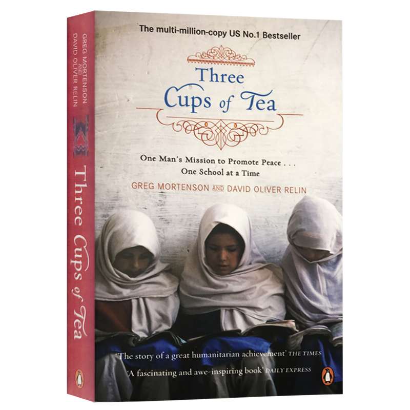 Three Cups Of Tea英文原版外国文学小说书三杯茶葛瑞格摩顿森英文版原版英语书籍_虎窝淘