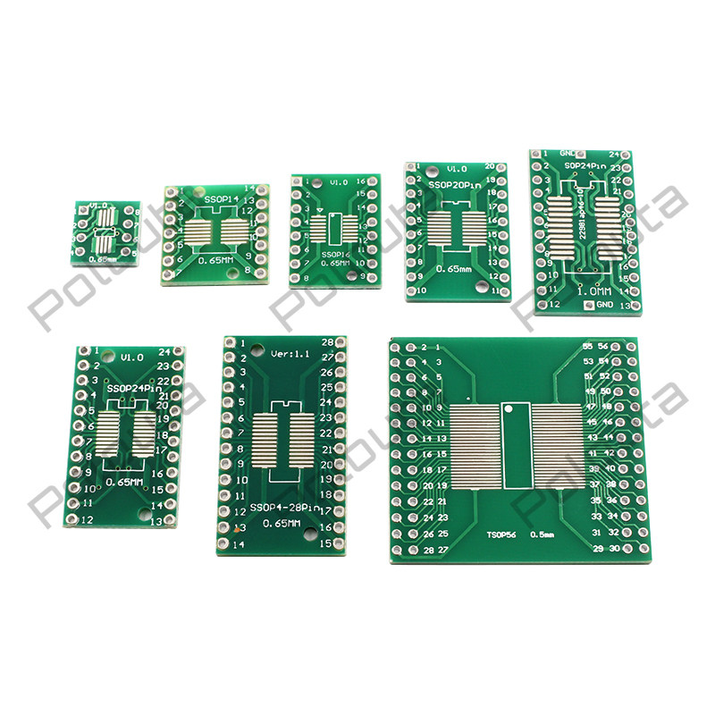 转接板 SOP8/14/16/20/24/28/48/56 TSOP贴片转直插DIP PCB转换板_虎窝淘