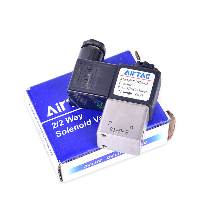 原装亚德客AIRTAC二位二通电磁阀 2V025-06 2V025-08 2V02508A/B_虎窝淘