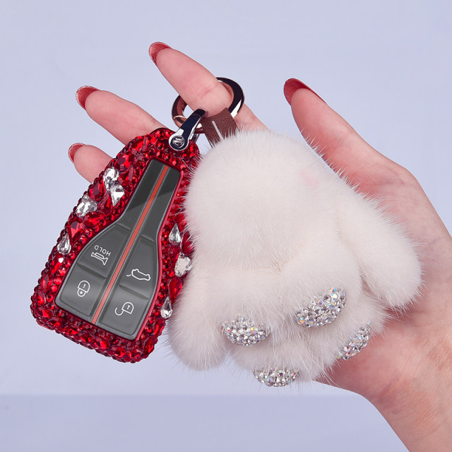 Hongqi hs5 high-end key cover hs7 new Hongqi h9 car key chain women's ...