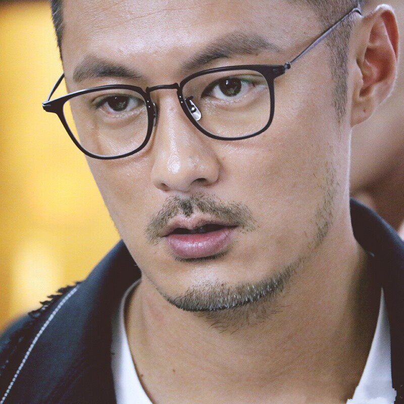 余文乐眼镜框男近视眼镜架女纯钛503M联名方形框超轻百搭配眼睛架_虎窝淘