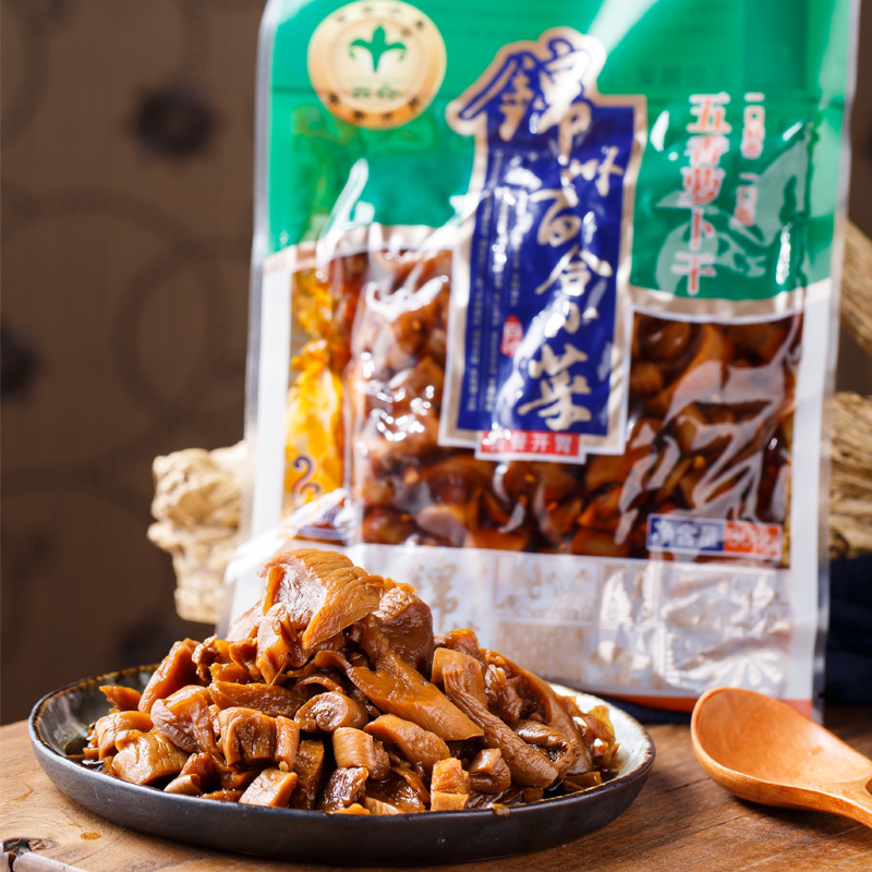 五香萝卜干下268g锦州百合小菜饭菜爽口咸菜酱菜泡菜清爽开胃菜_虎窝淘