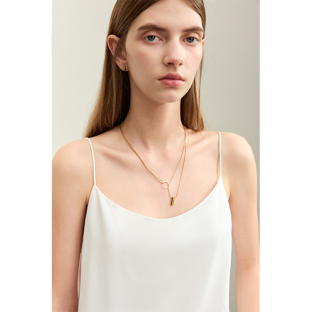 Amii suspender chiffon vest for women 2025 summer new minimalist ...