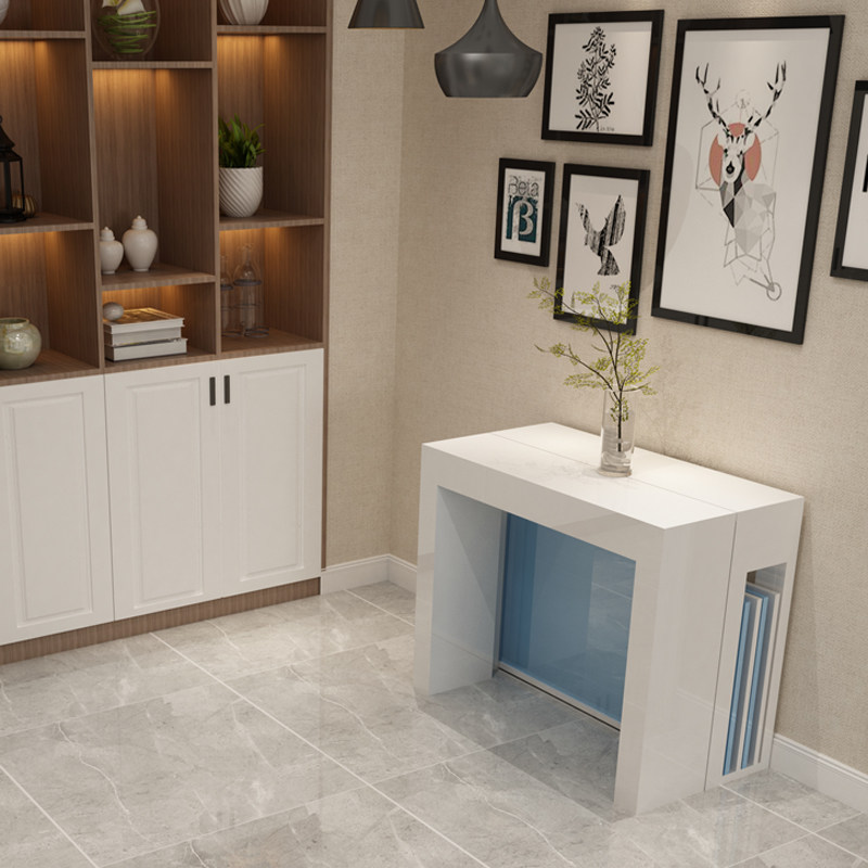 简约伸缩桌子可折叠餐桌家用10人8人多功能省空间小户型拉伸餐桌_虎窝淘