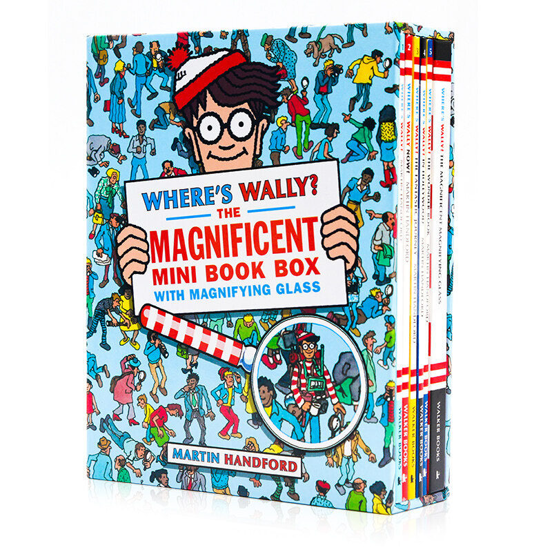 【预售】【WHERE’S WALLY?】【威利在哪里？】华丽迷你套装 英文原版图书籍进口正版 Martin Handford 儿童趣味游戏书_虎窝淘