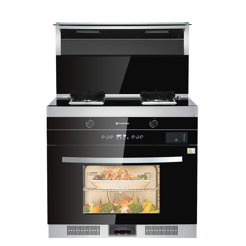 普森C2Z/C2ZK集成灶 pusen电蒸箱侧吸下排烟灶蒸箱蒸烤一体套装_虎窝淘