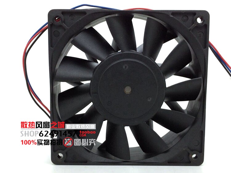 台达DELTA 12038 12cm/厘米 24V 1.75A大风量散热风扇PFR1224UHE-天天券