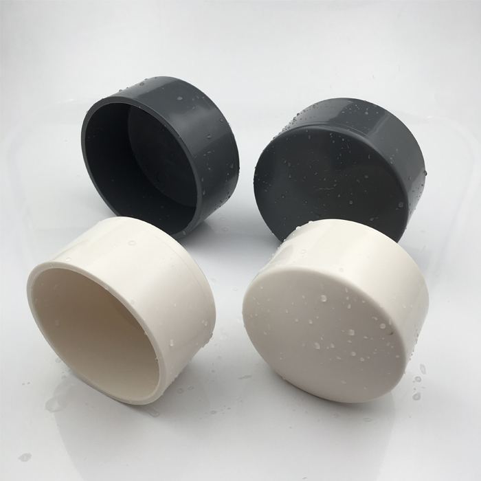 PVC给水管管帽管堵闷头堵头110 160 200 250 315 400白灰色_虎窝淘