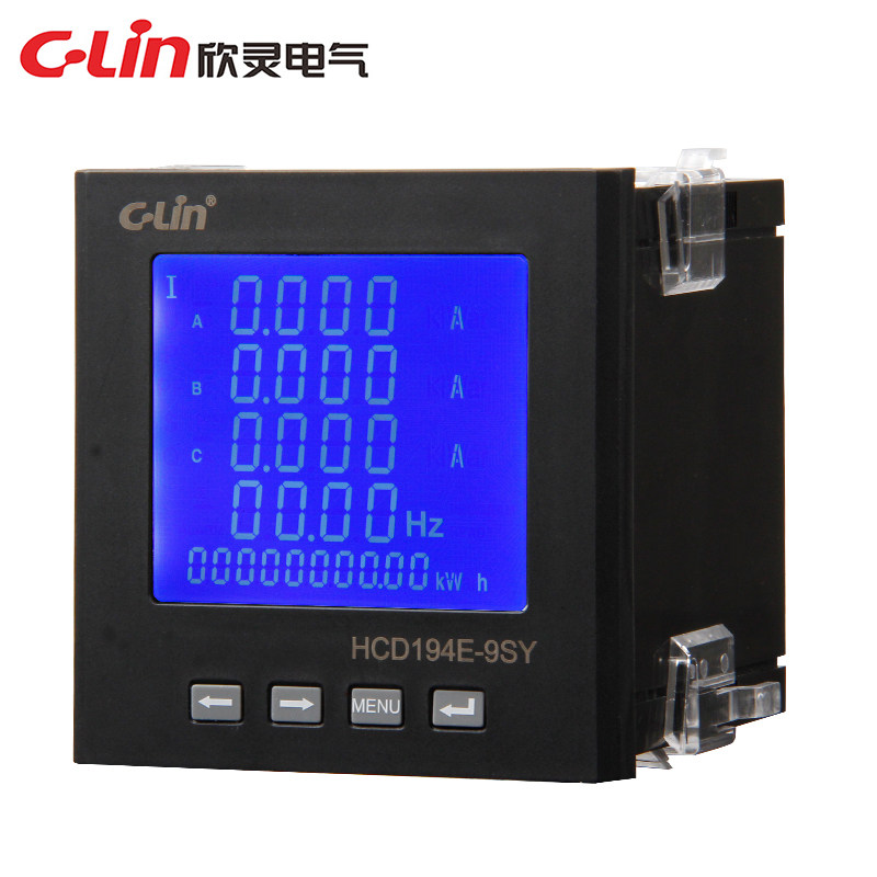 欣灵HCD194E-9SY多功能电力仪表液晶三相电流电压频率功率因素表_虎窝淘