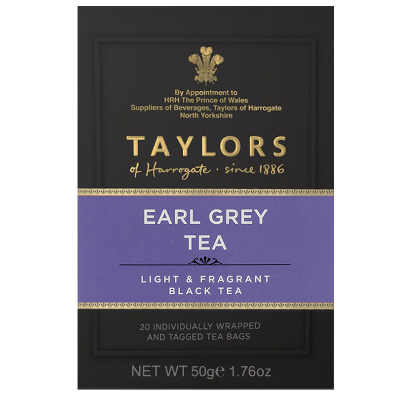 英国TAYLORS泰勒伯爵茶EARLGREY进口英式下午茶袋泡茶包送礼盒装_虎窝淘